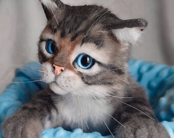 Realistic Poseable Cat Plush - Etsy