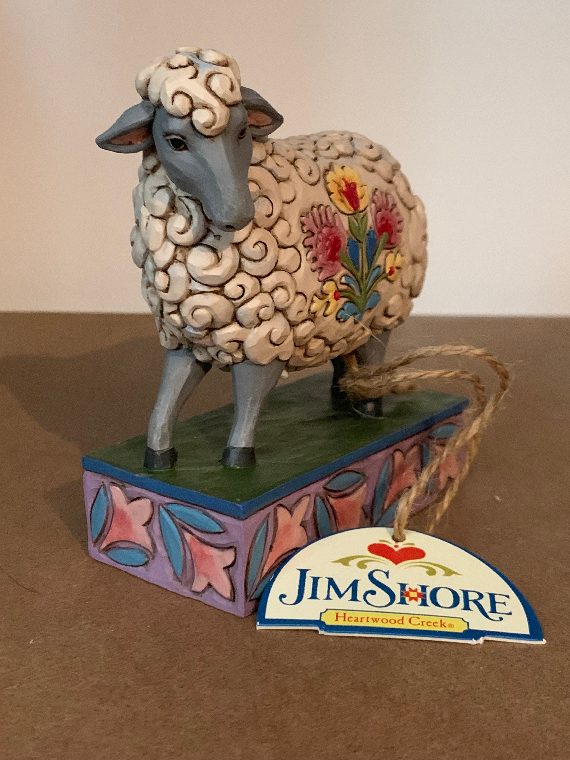 Jim Shore Sheep Figure on Base New With Original Packaging - Etsy