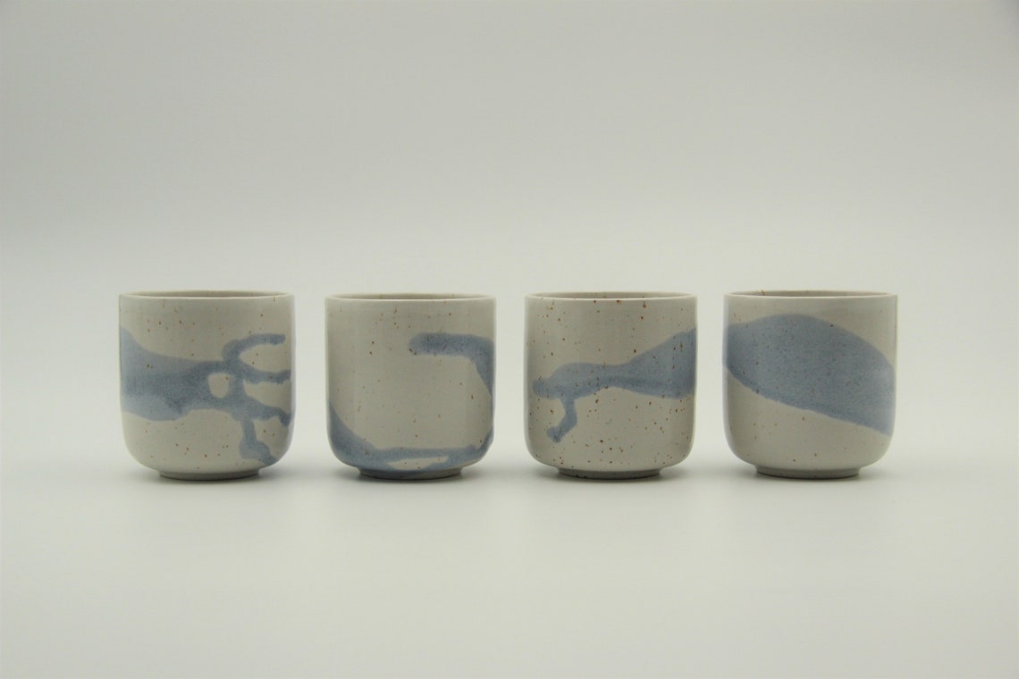 Ceramic Mug / Cup Without Handle 250 Ml Minimalistic White - Etsy UK