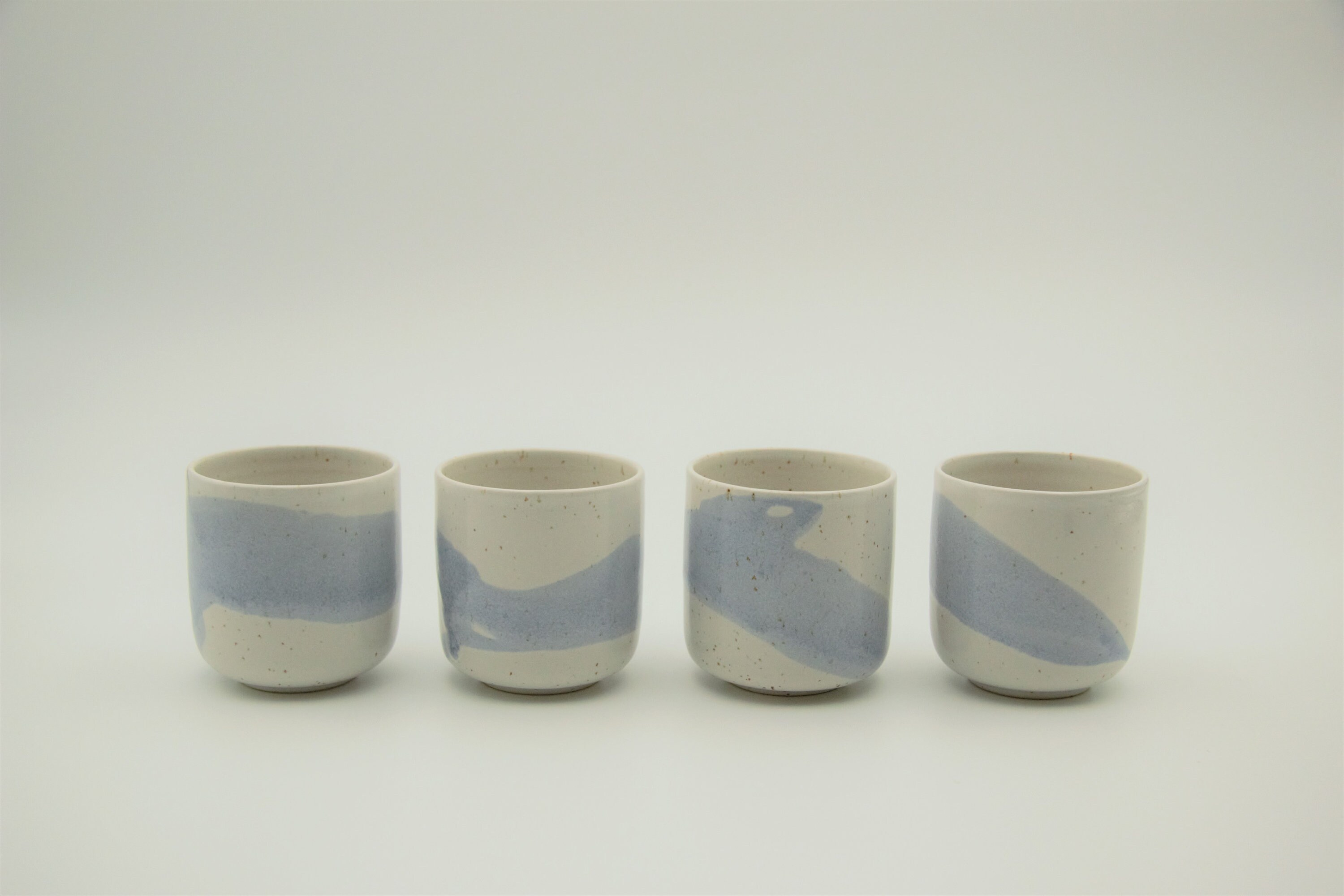 Ceramic mug / cup without handle 250 ml minimalist white | Etsy