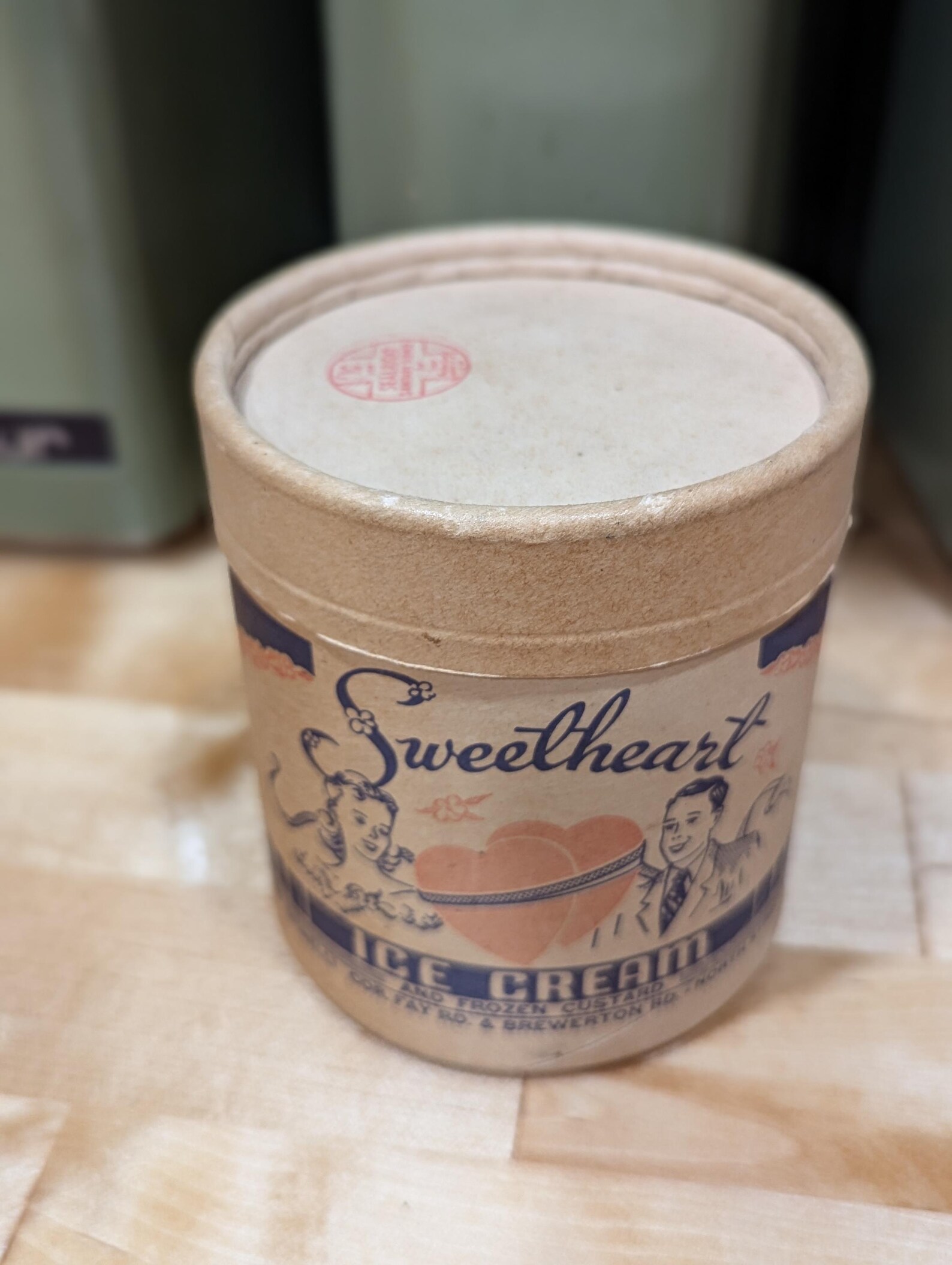 Vintage Sweetheart Ice Cream Pint Container Ca 1950s - Etsy