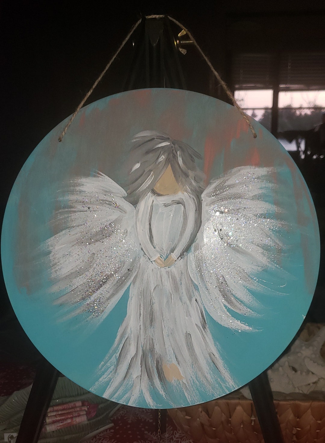 Beautiful Handpainted Angel Wall Decor - Etsy