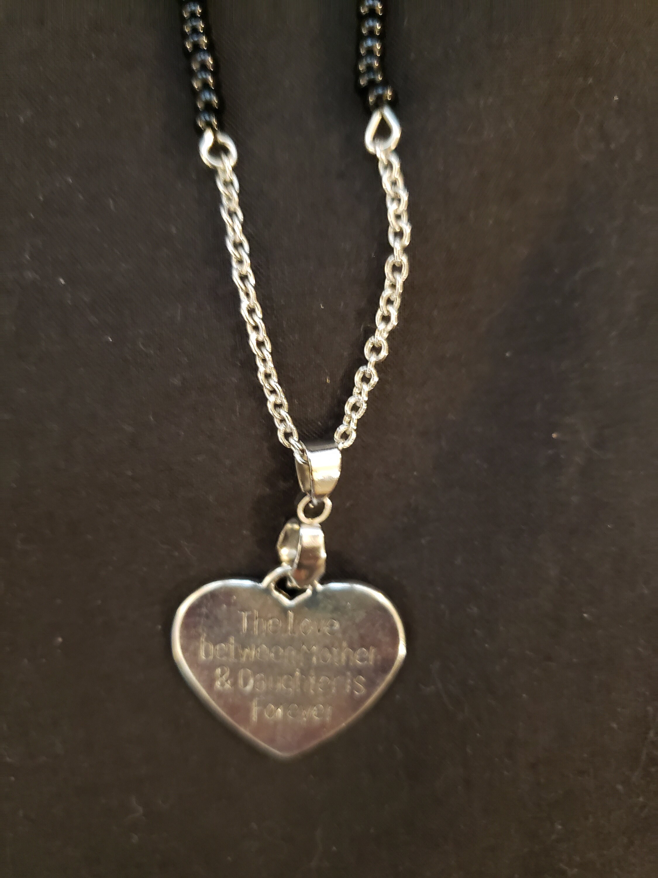 Beautiful Mother-daughter Heart Shaped Charm Necklace - Etsy UK