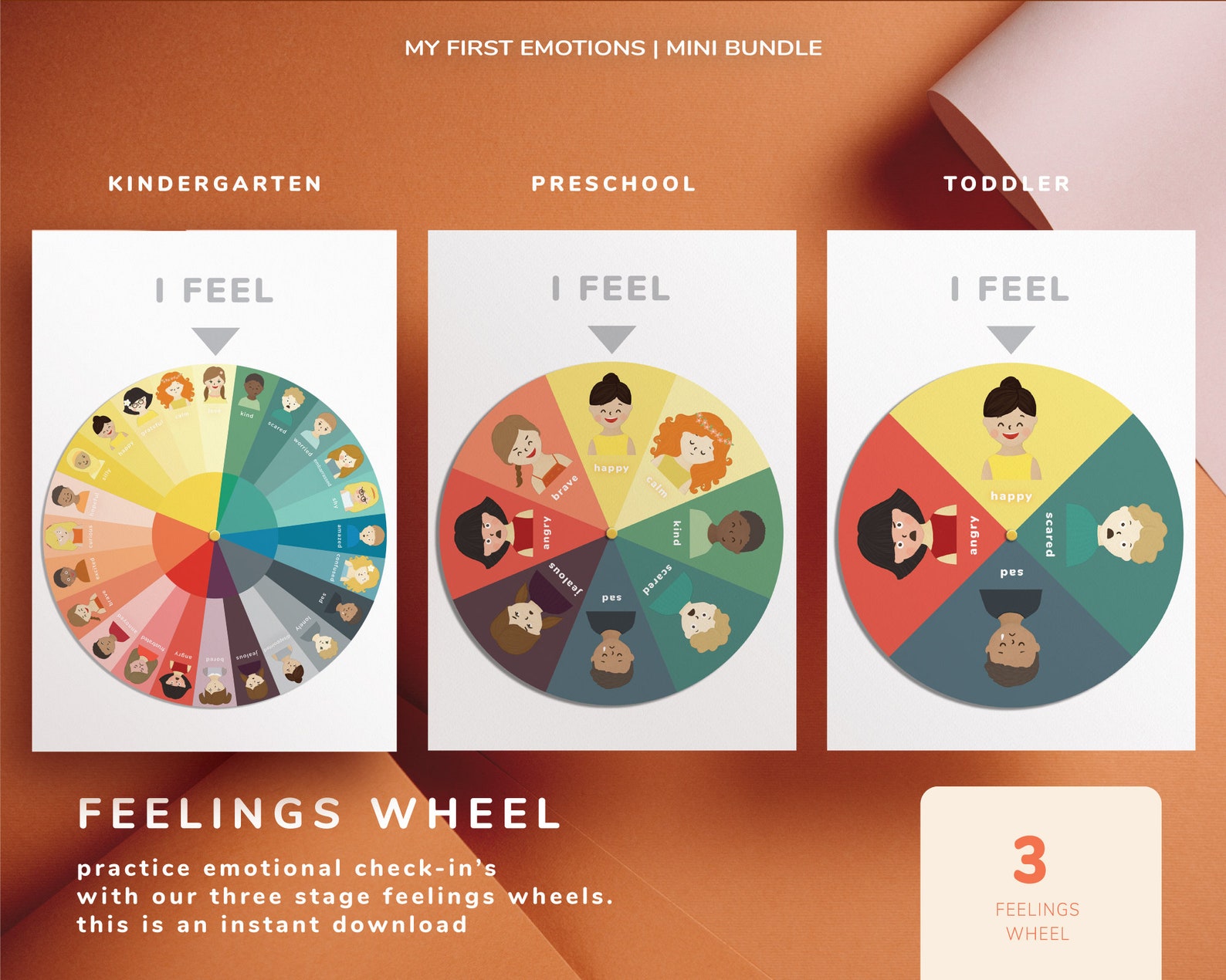Emotions Mini Bundle Printable Feelings PDF Instant | Etsy
