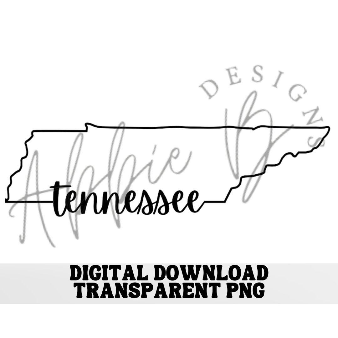 Tennessee Outline Transparent PNG | Tennessee Cut Files | United States ...