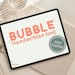 Bubble Handwritten Font // Ios Font Procreate Digital - Etsy