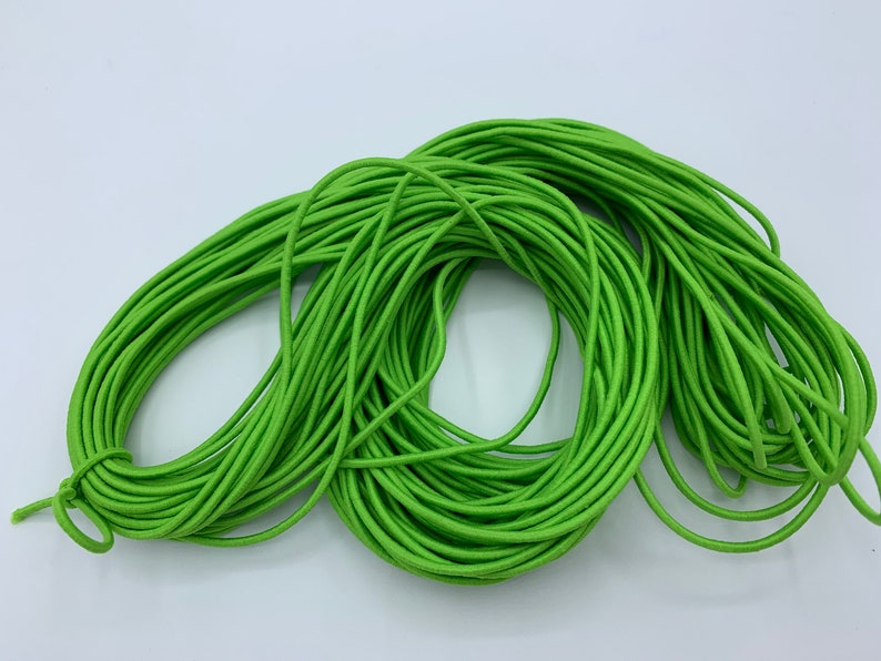 25 Yards 2mm Bundle Round Elastic Stretchy Flexible Thread - Etsy UK