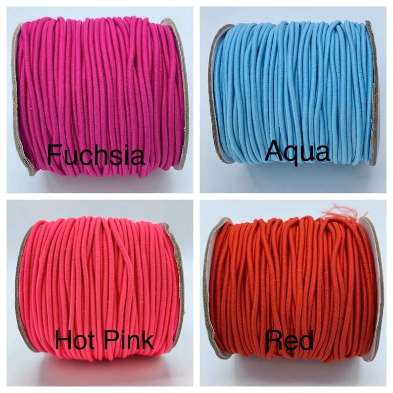 43 Yards 2mm Roll Round Elastic Stretchy Flexible Thread - Etsy