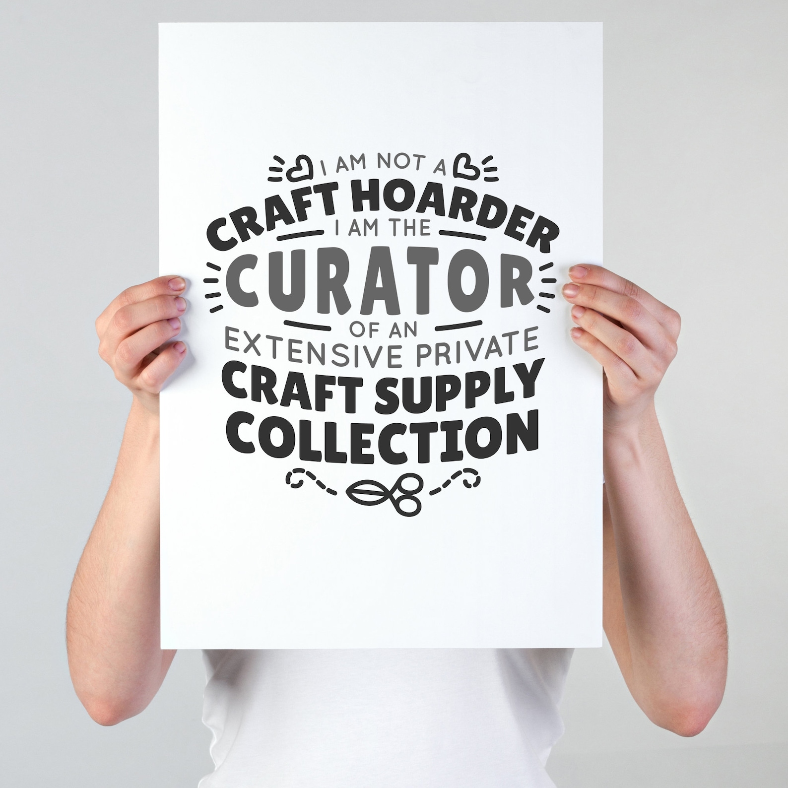 I Am Not A Craft Hoarder Print Craft Hoarder Quote Craft | Etsy