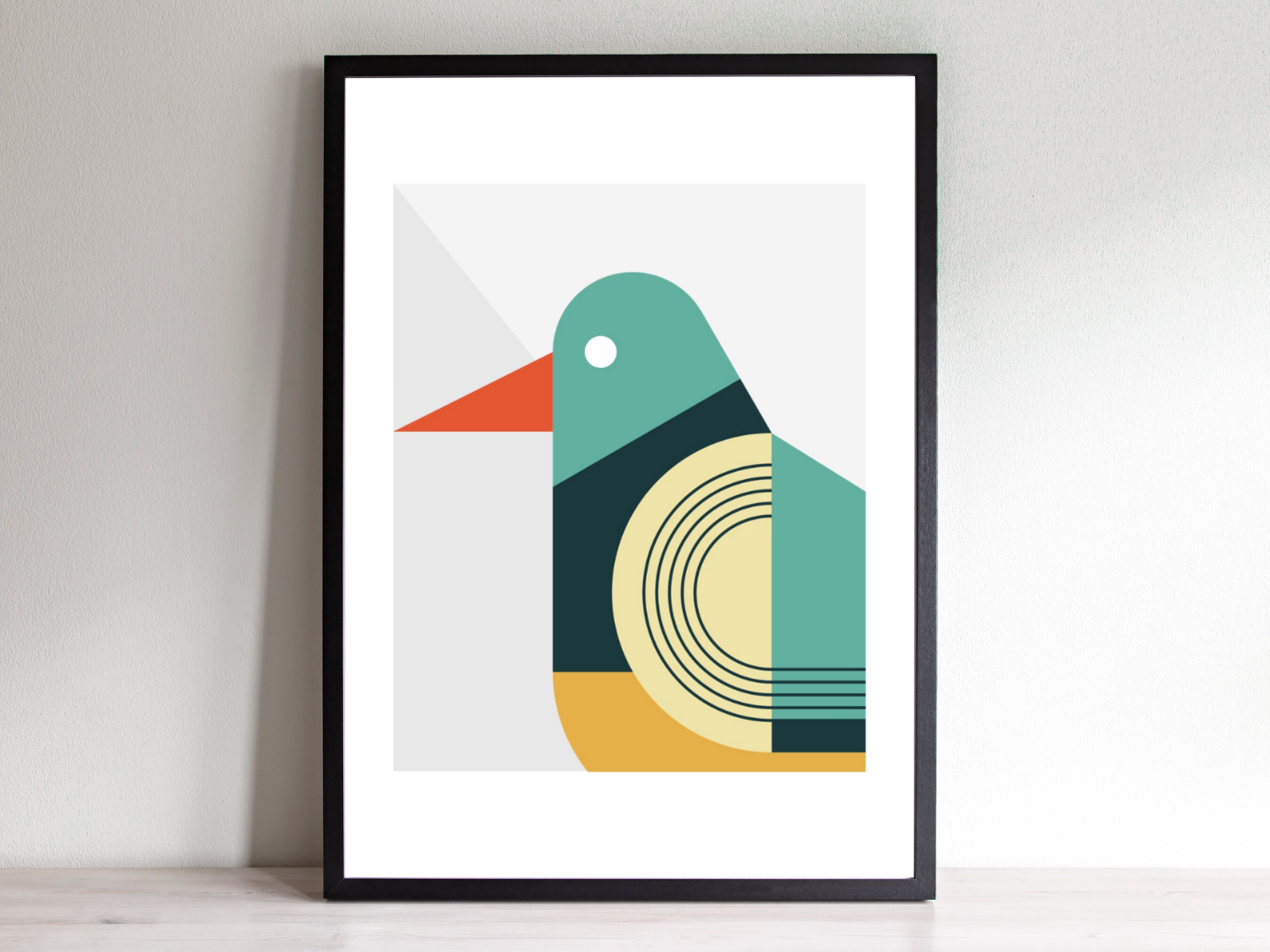Geometric Bird Art