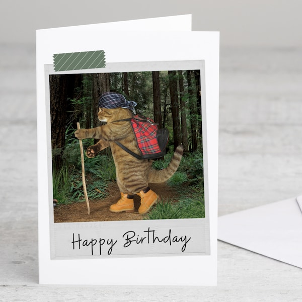 Lady Walking Birthday Card - Etsy UK