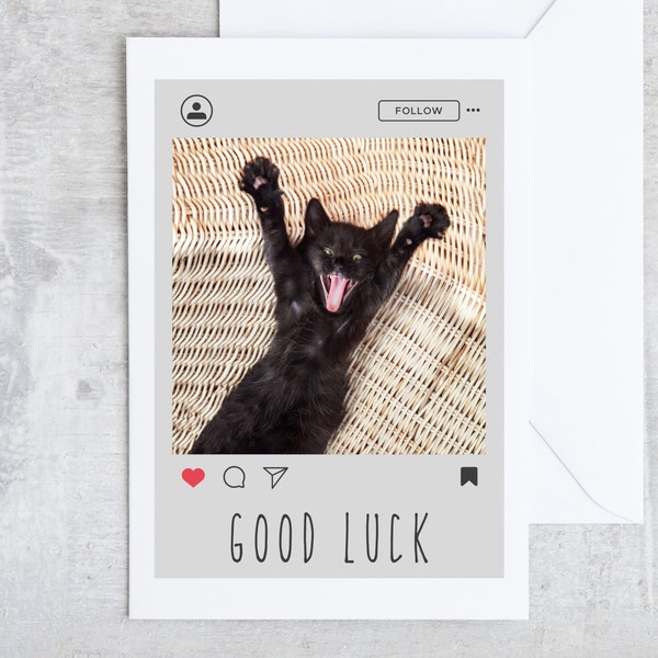 Black Cat Cards - Etsy UK