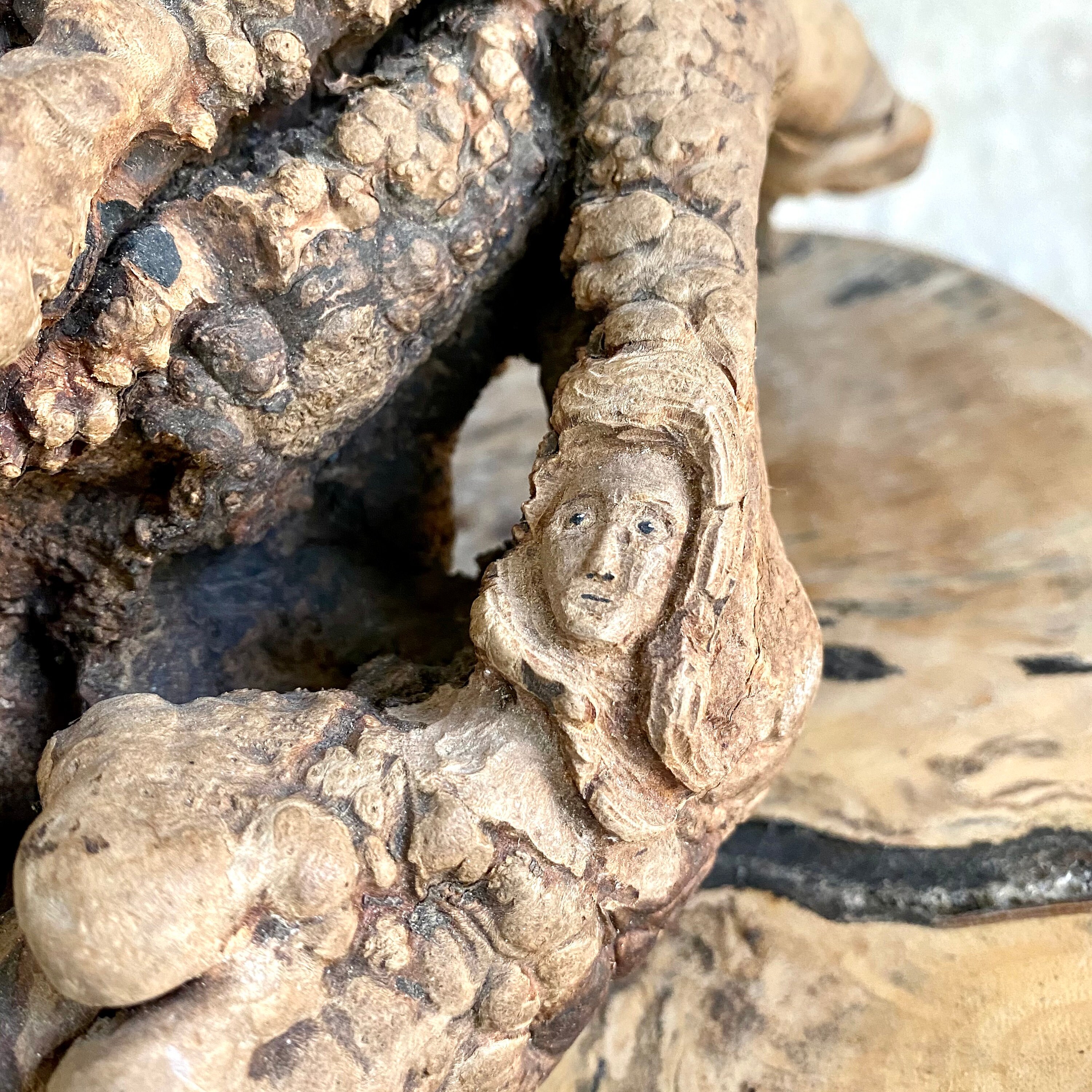 Rustic Tree Burl Troll Sculpture Handcarved Wood Art Carved - Etsy