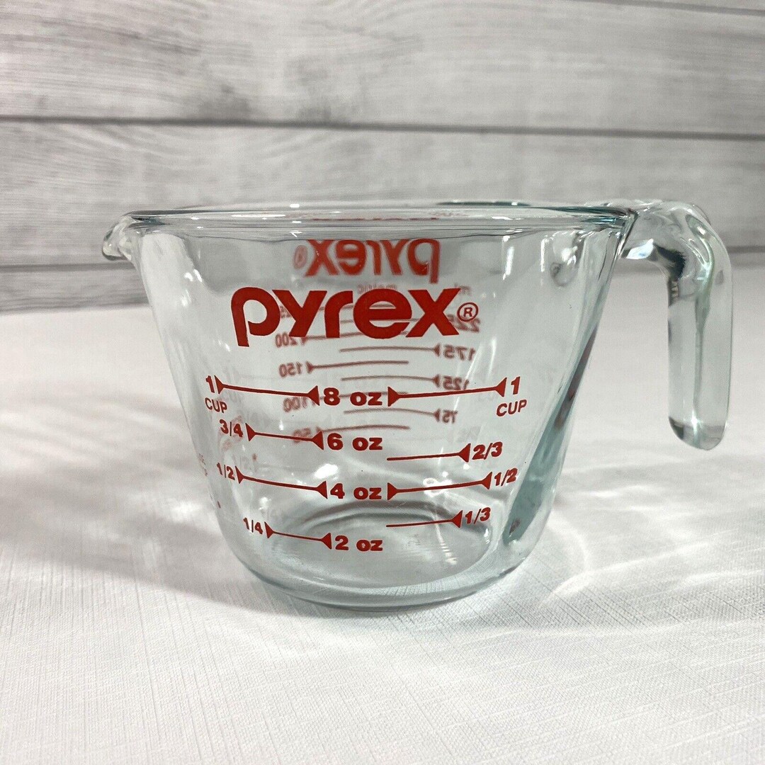 Vintage Pyrex Measuring Cup 1 Cup/250 ML Metric Glass Measuring Pitcher ...