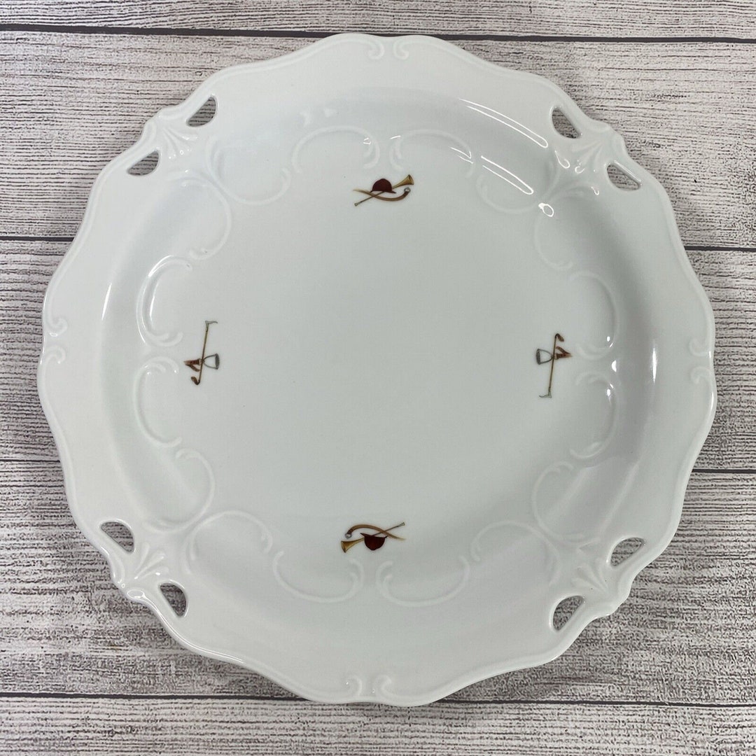 Vintage Haas & Czjzek "the Huntsman" Platter Plate Equestrian Fox Hunt ...