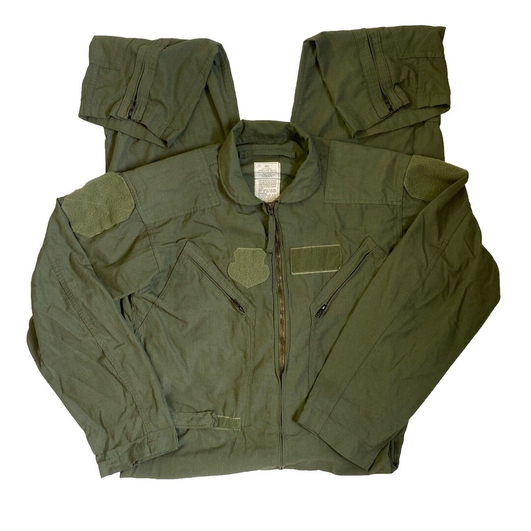 US Military Air Force Flyers Coveralls Size 46 LONG Sage Green CWU-27/P ...