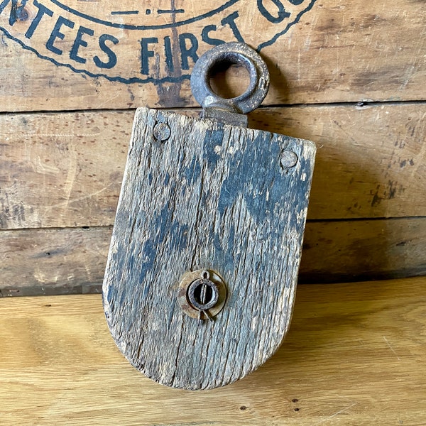 Wood Pulley - Etsy
