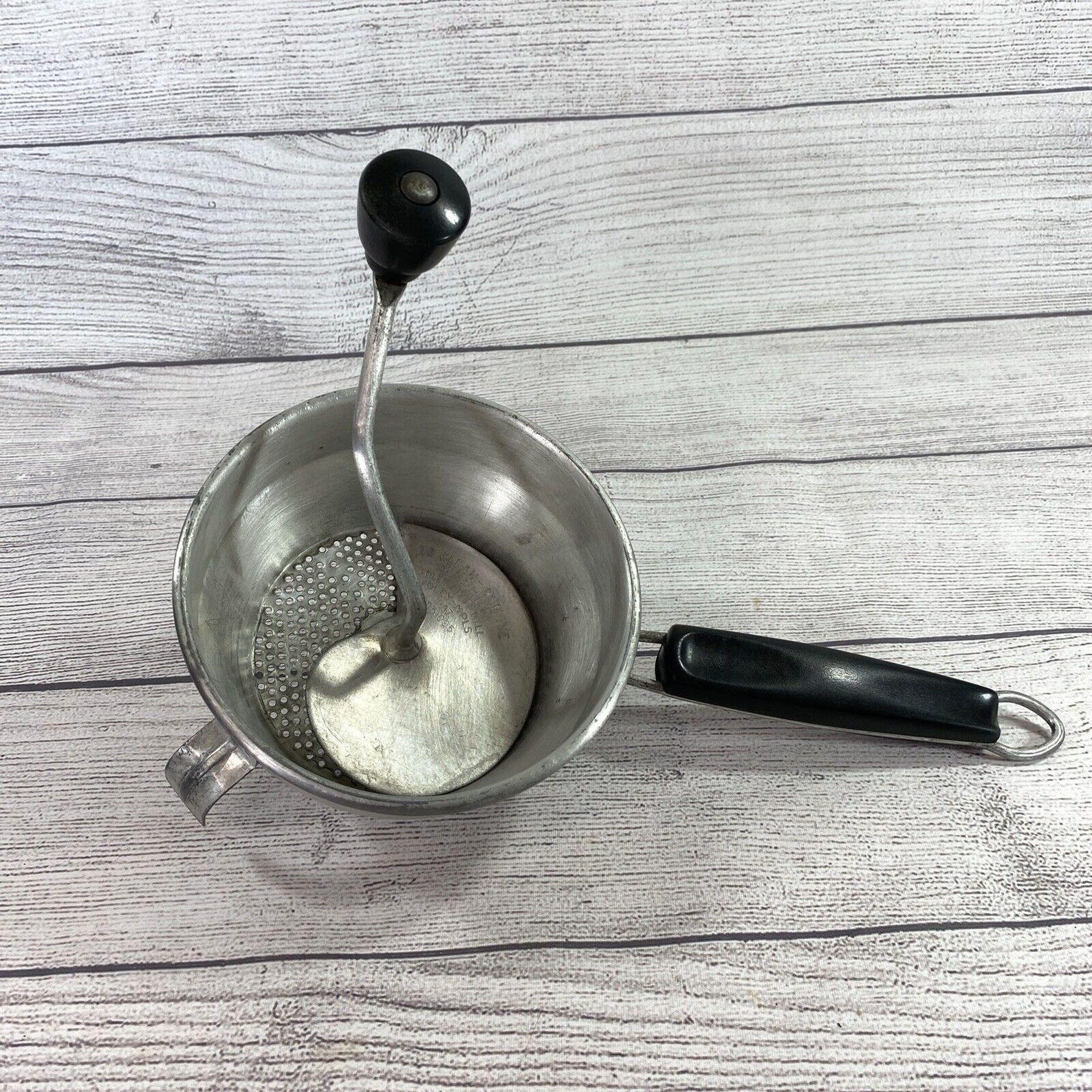 Vintage FOLEY FOOD MILL Aluminum Pat. 2051095 Ricer Masher Strainer ...