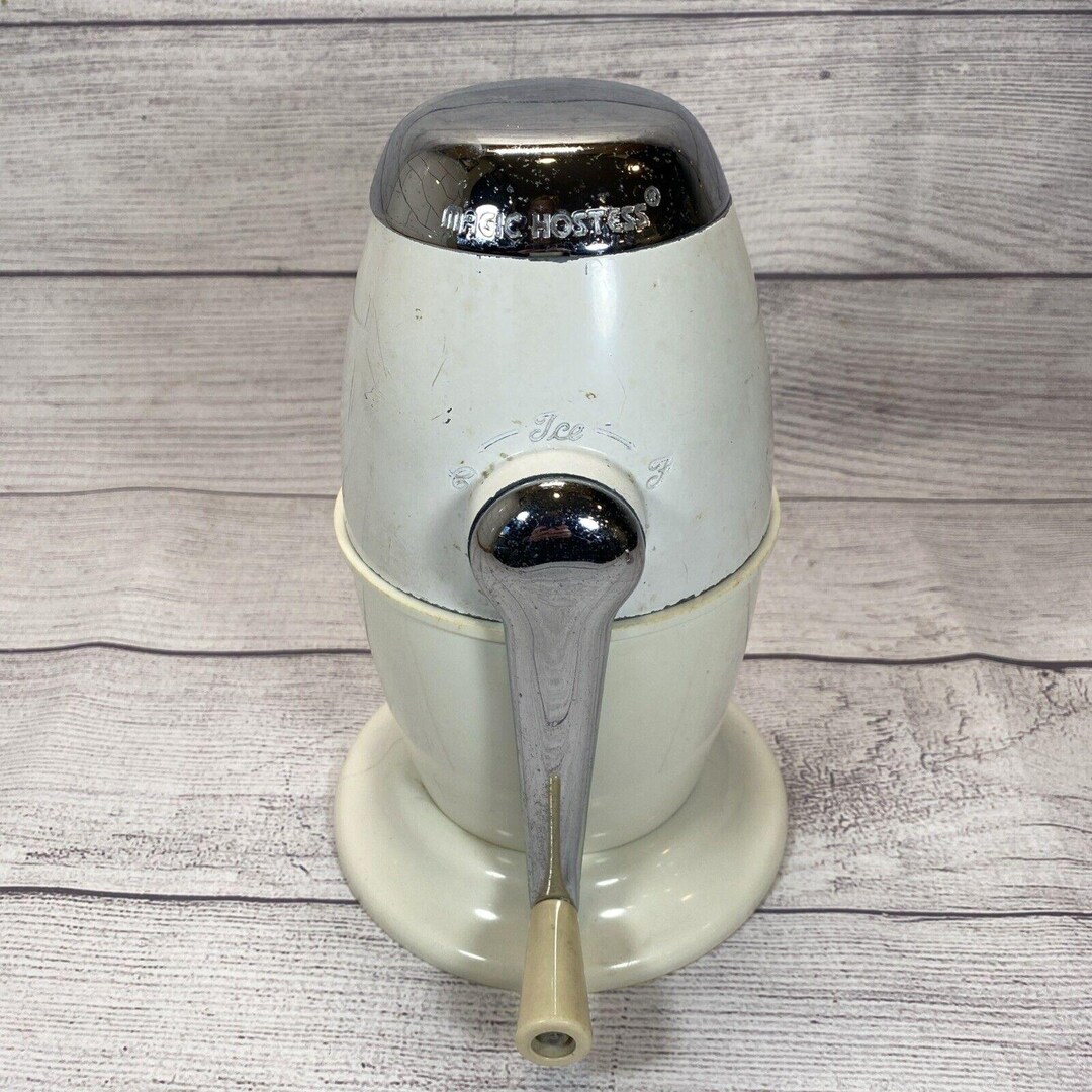 Rival Magic Hostess Hand Crank Ice Crusher W/ 480 ice-o-mat Bucketeer ...