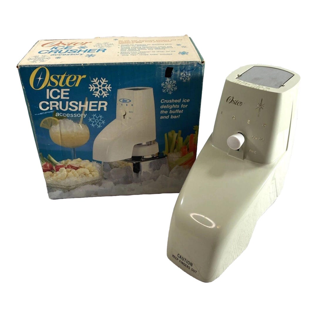 Vintage Oster Ice Crusher Accessory Model 435 Starburst Almond in ...