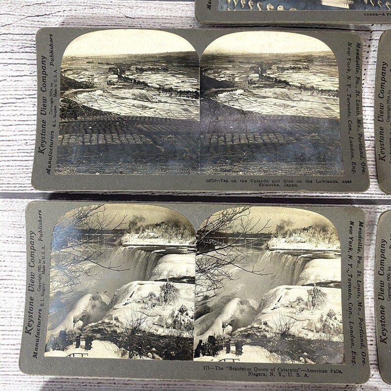 Antique Stereoscope Stereo Viewer Cards Keystone Travel Niagara Falls ...