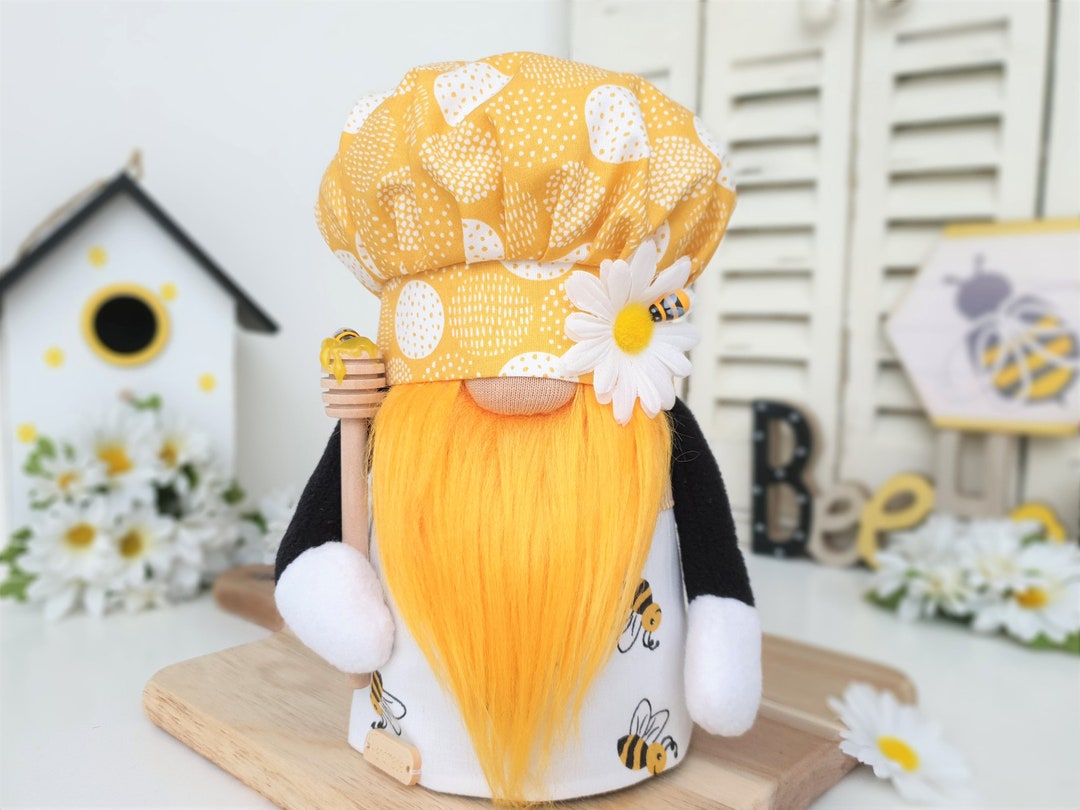 Cook Gnome, Bee Gonk, Kitchen Gonk, Honey Bee Gonk, Tiered Tray Decor ...
