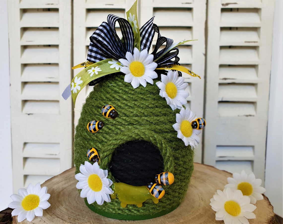 Bee Skep Bee Tiered Tray Decor Bee Hive Bee Gift Bee - Etsy