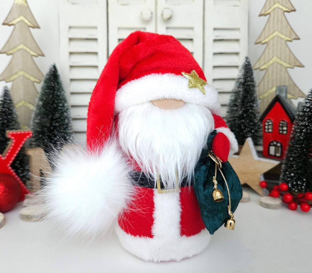 Santa Gnome, Holiday Gnome, Christmas Gnome, Scandinavian Gnome - Etsy
