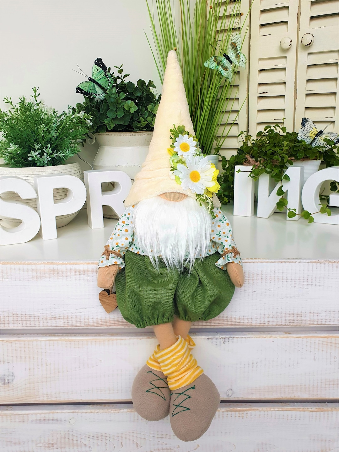 Summer Gnome Spring Gnome Flower Gnome Scandinavian Gnome - Etsy