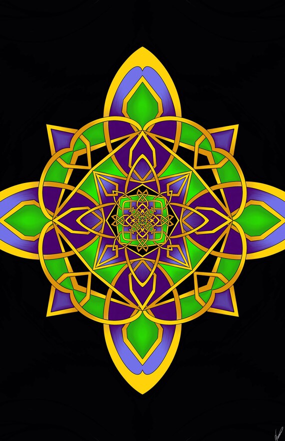 Stained Glass Mandala | Etsy