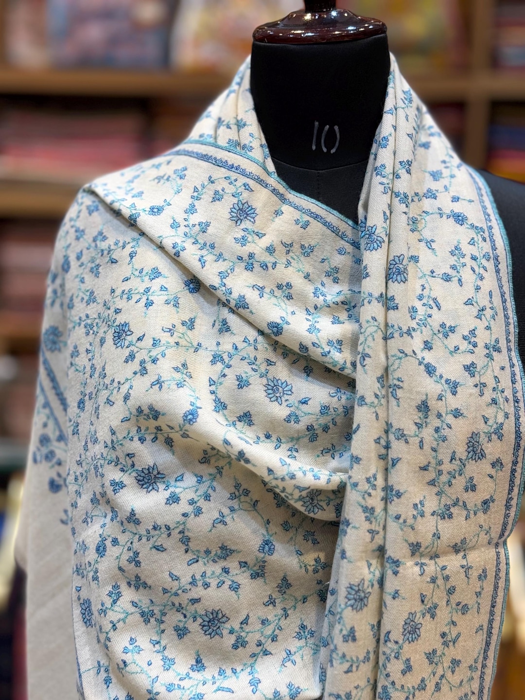 Kashmiri Pashmina Sozni Embroidery Handmade Shawl, Pure Pashmina Shawl ...
