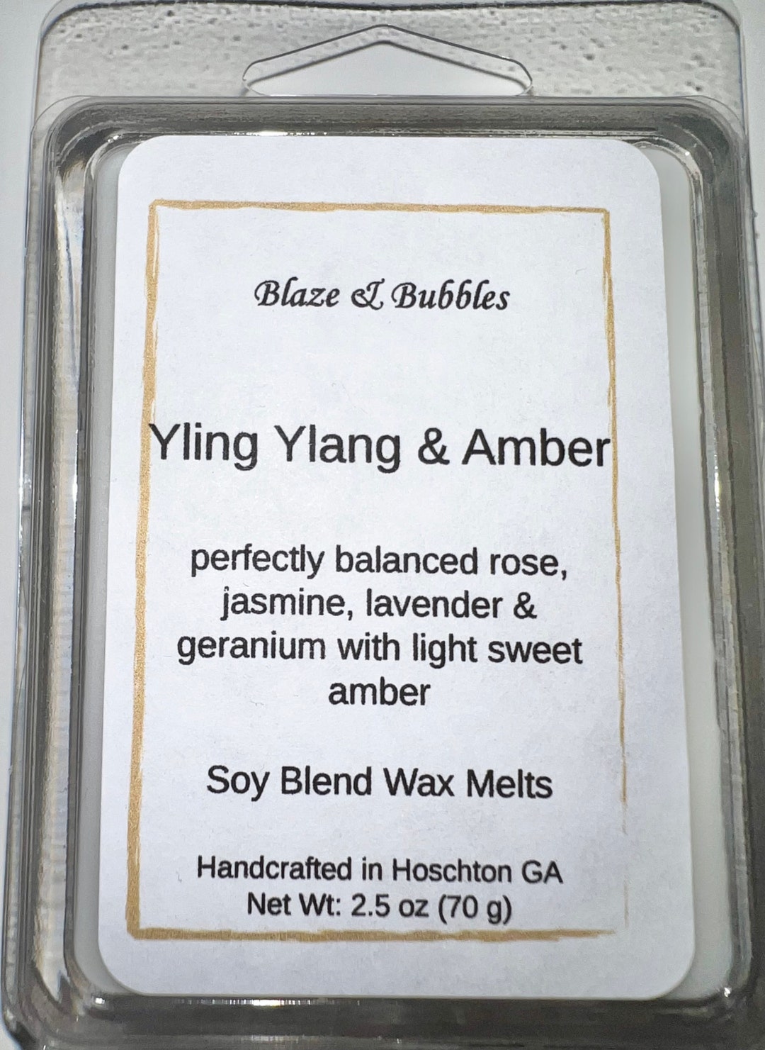 Yling Ylang & Amber Wax Melts, Clam Shell - Etsy