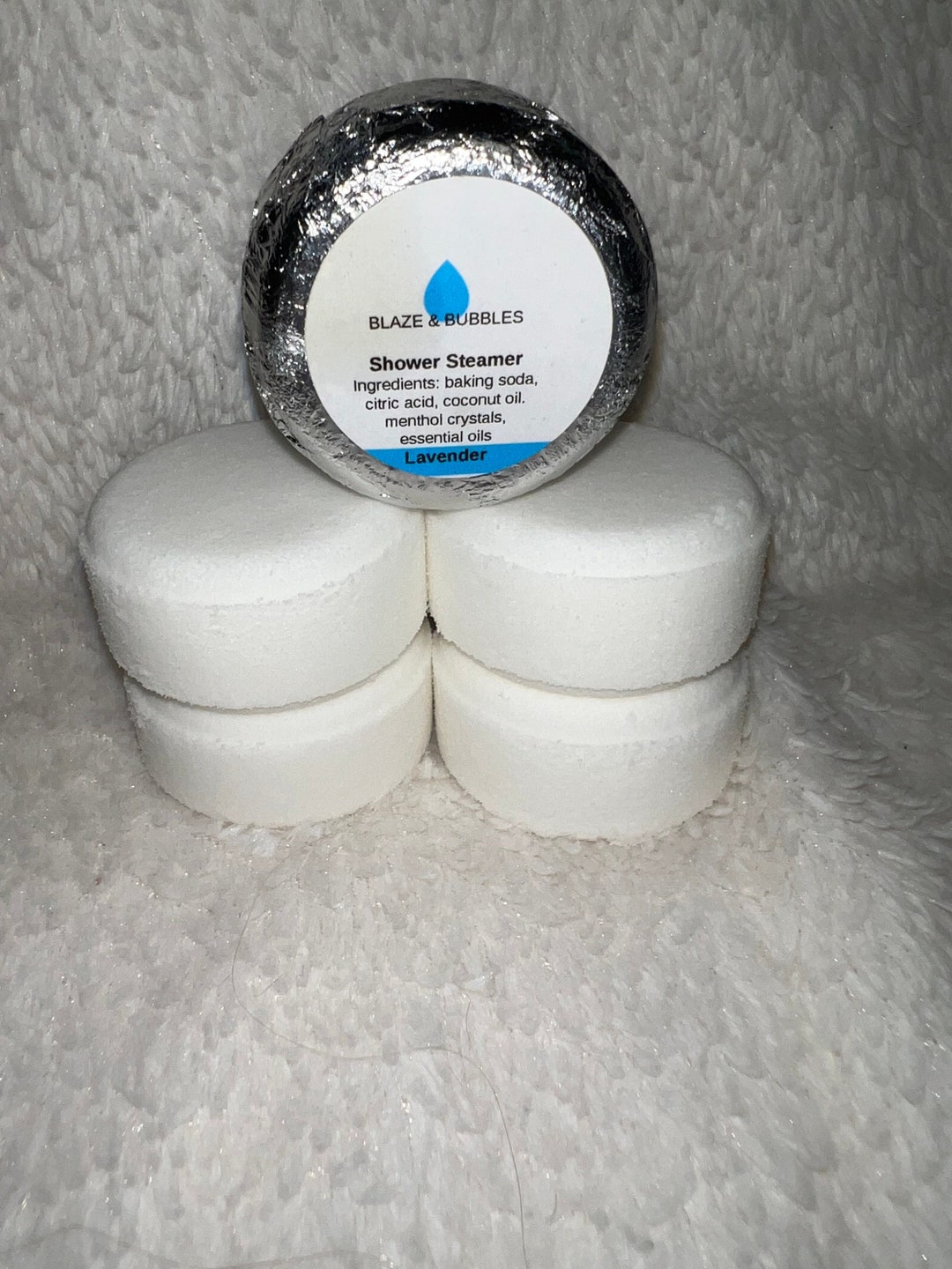 Lavender Shower Steamers, Menthol Crystals, Essential Oils; 4 Pack - Etsy