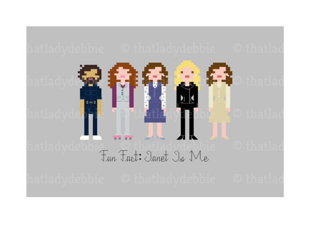 The Good Place Show Janets Janet & Derek Bad Janet - Etsy