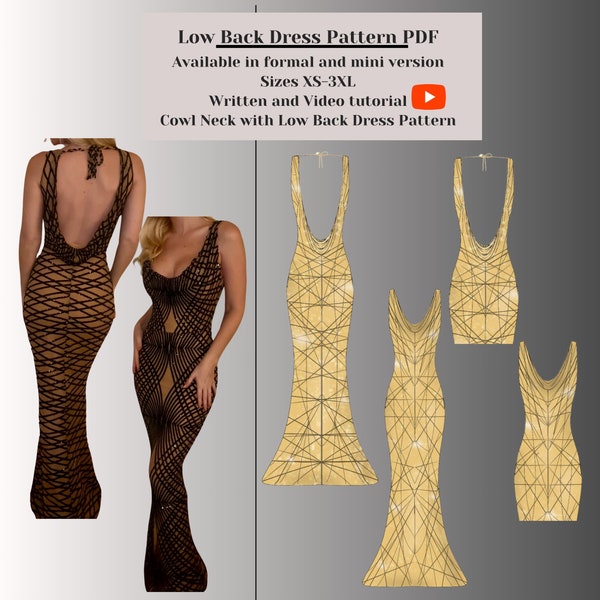 Cowl Back Dress - Etsy