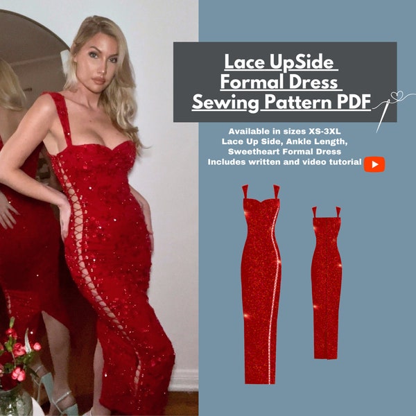 Formal Dress Pattern - Etsy