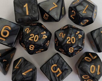 Black Dice Set | Etsy