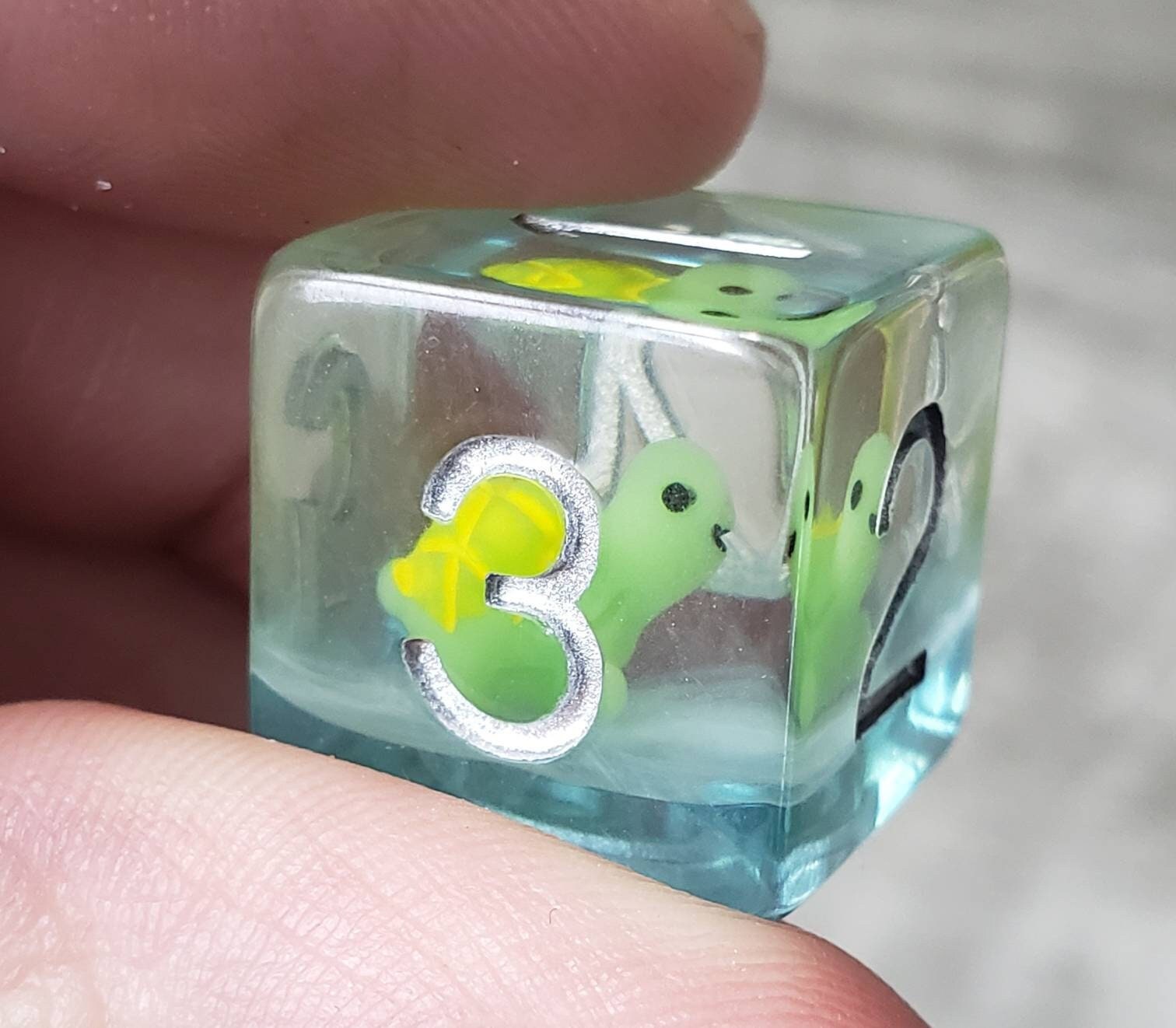 Turtle Time Swimming Turtle 7 Pc Dice Set Dragon Hoard - Etsy