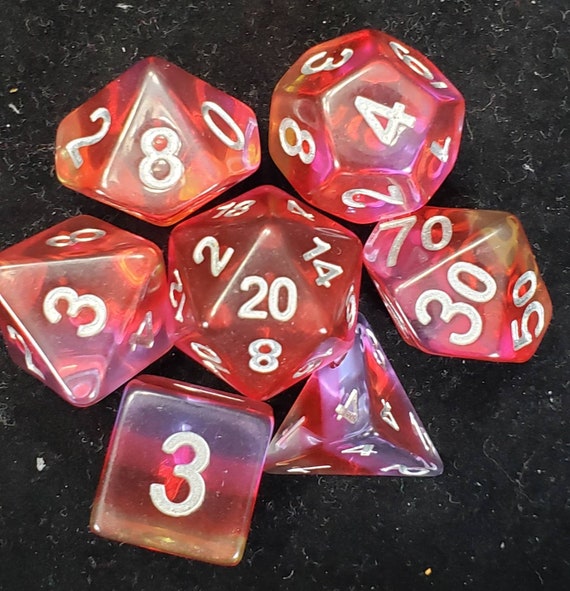 4 Layer Stages of Passion 7 Pc Dice Set D&d RPG Table | Etsy
