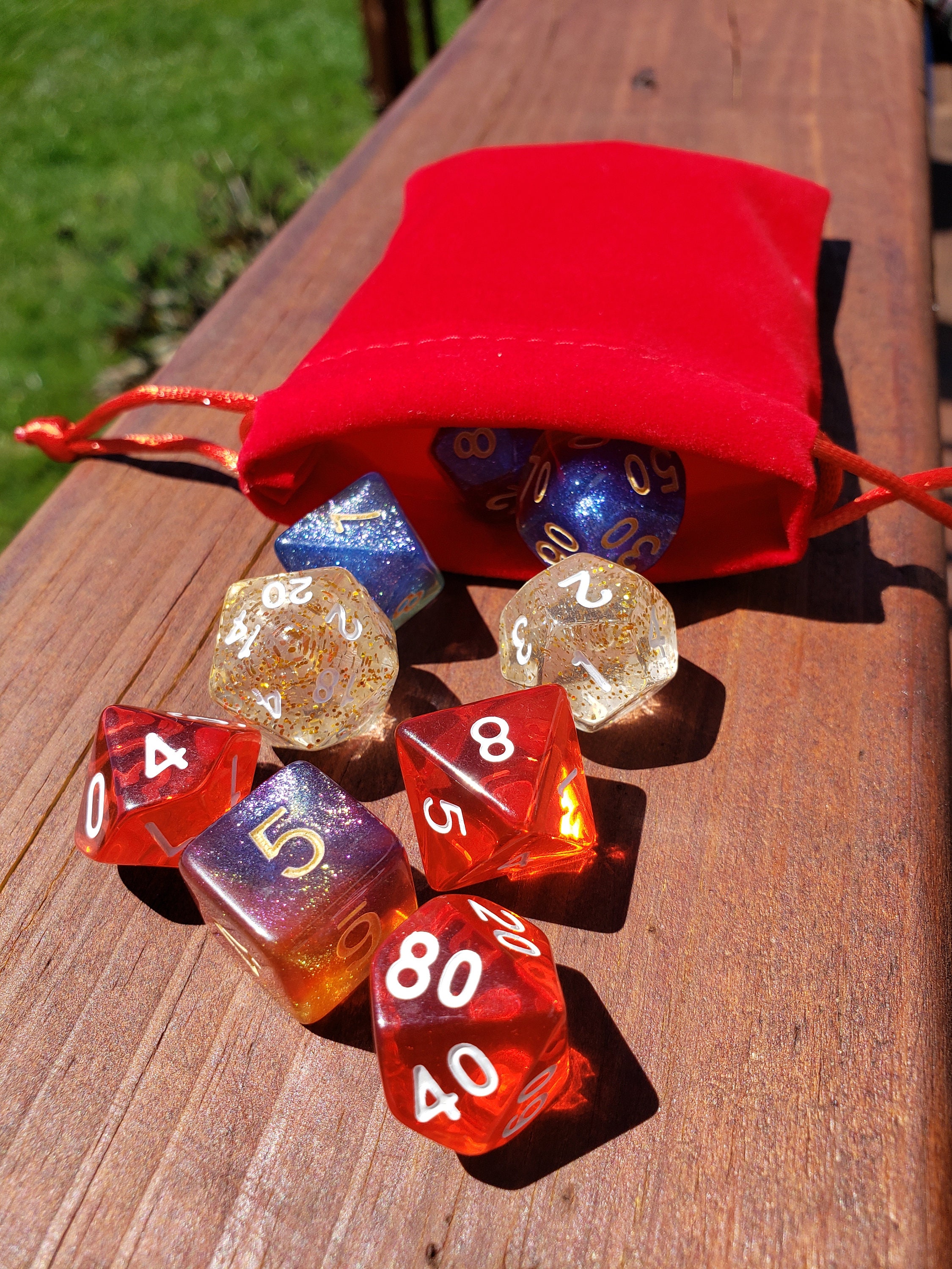 4 Layer Stages of Passion 7 pc dice set d&d RPG Table | Etsy