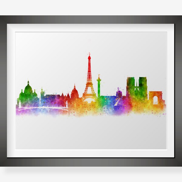 Paris Skyline - Etsy