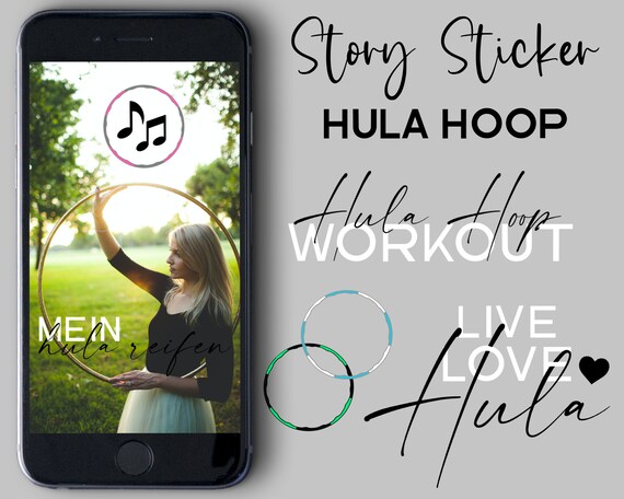 Hula Hoop Story Sticker 30 Stickers Hooper Instagram | Etsy