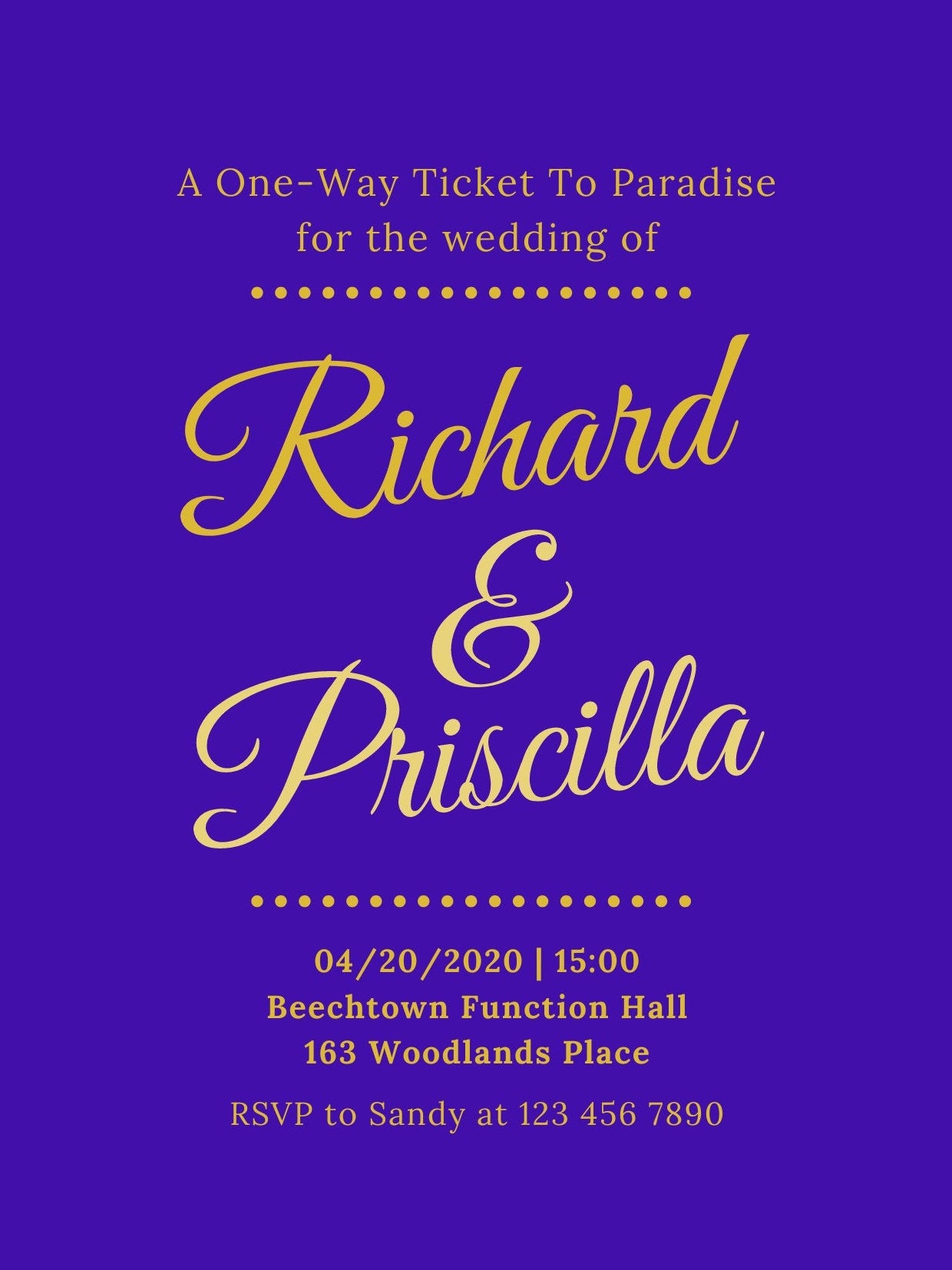 Purple Wedding Invitation Rustic Wedding Purple Wedding - Etsy