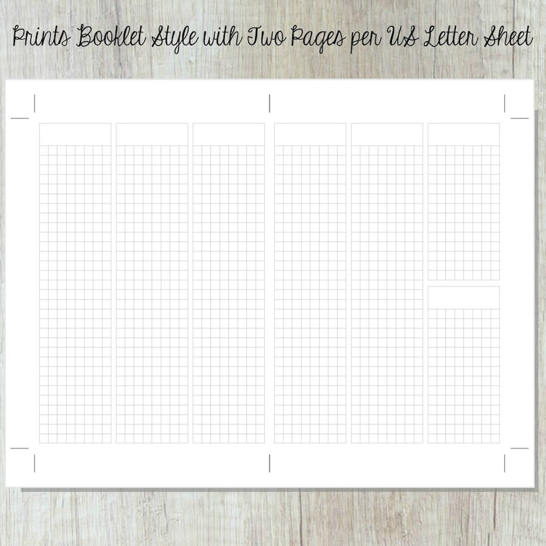 B6 Insert, B6 Planner, B6 Printable, Travelers Notebook, Print Pression ...