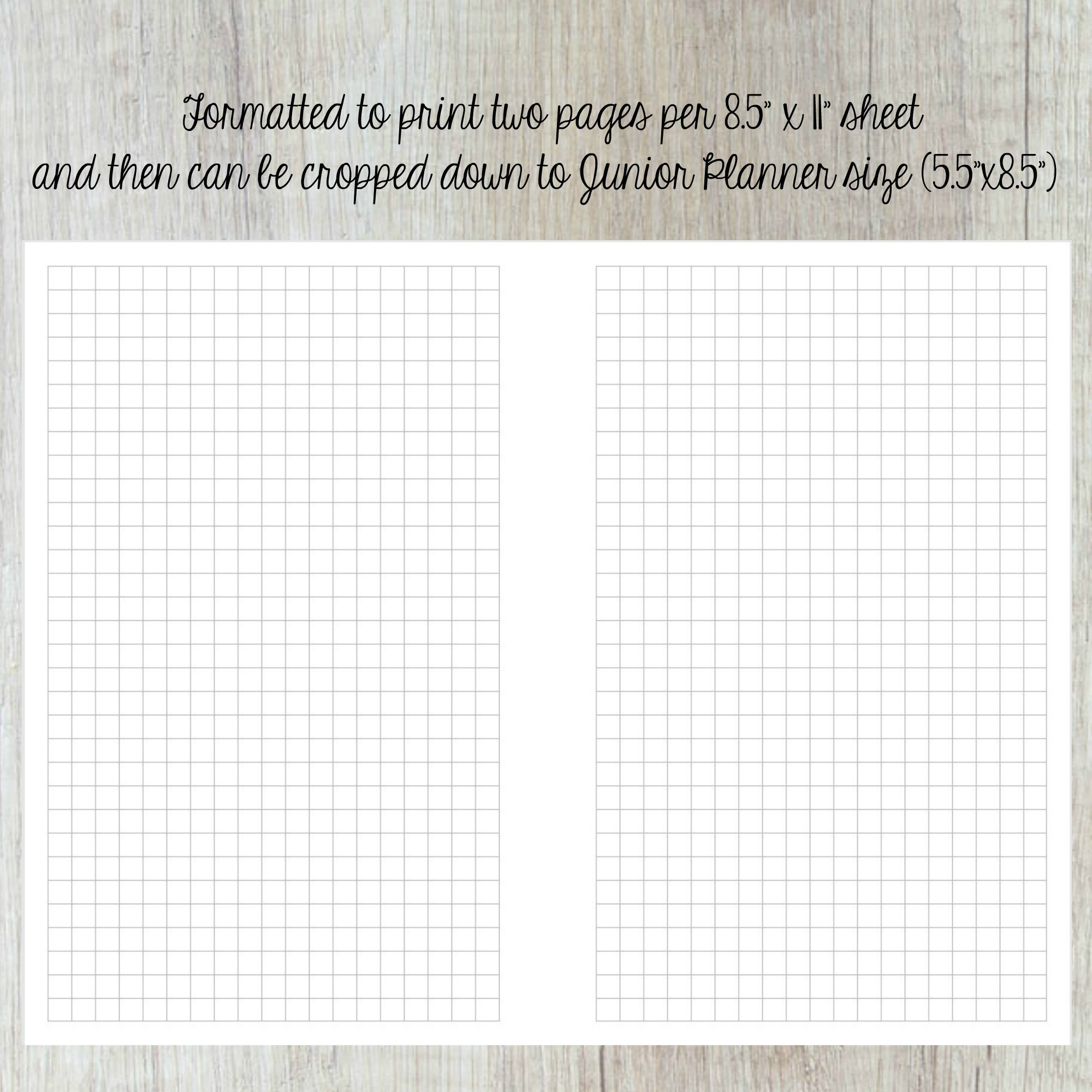 Half Letter Filler Paper Bundle - Square Grid, Dot Grid, Lined/ruled 5. ...