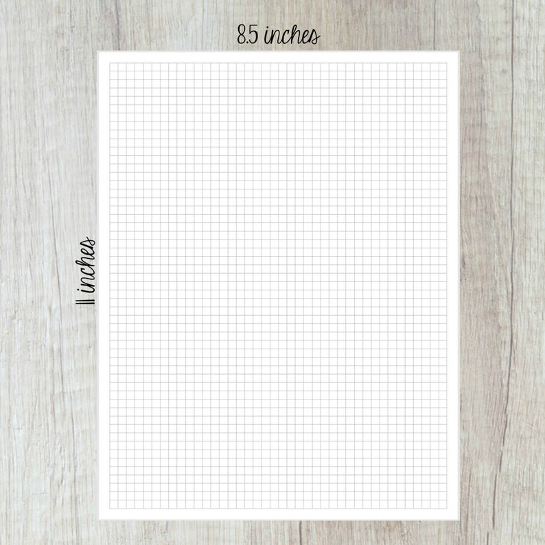 Grid, , Square Grid,bullet Journal, US Letter, 8.5x11, Filler Paper ...