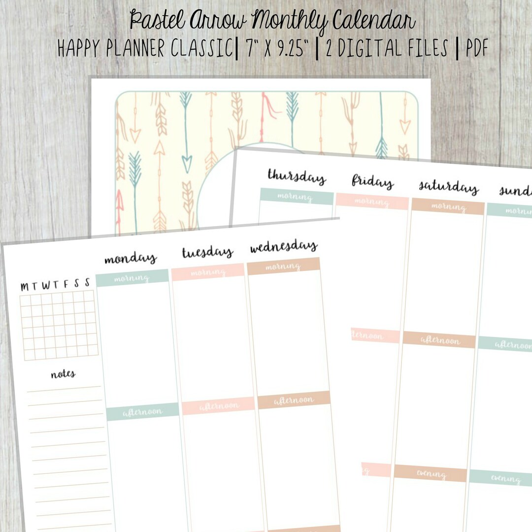 Happy Planner Printable, Happy Planner Insert, Happy Planner Classic ...
