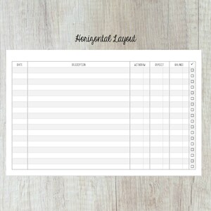 Half Letter Checkbook Register Bundle - 7 Different Layouts 5.5" X 8.5 ...