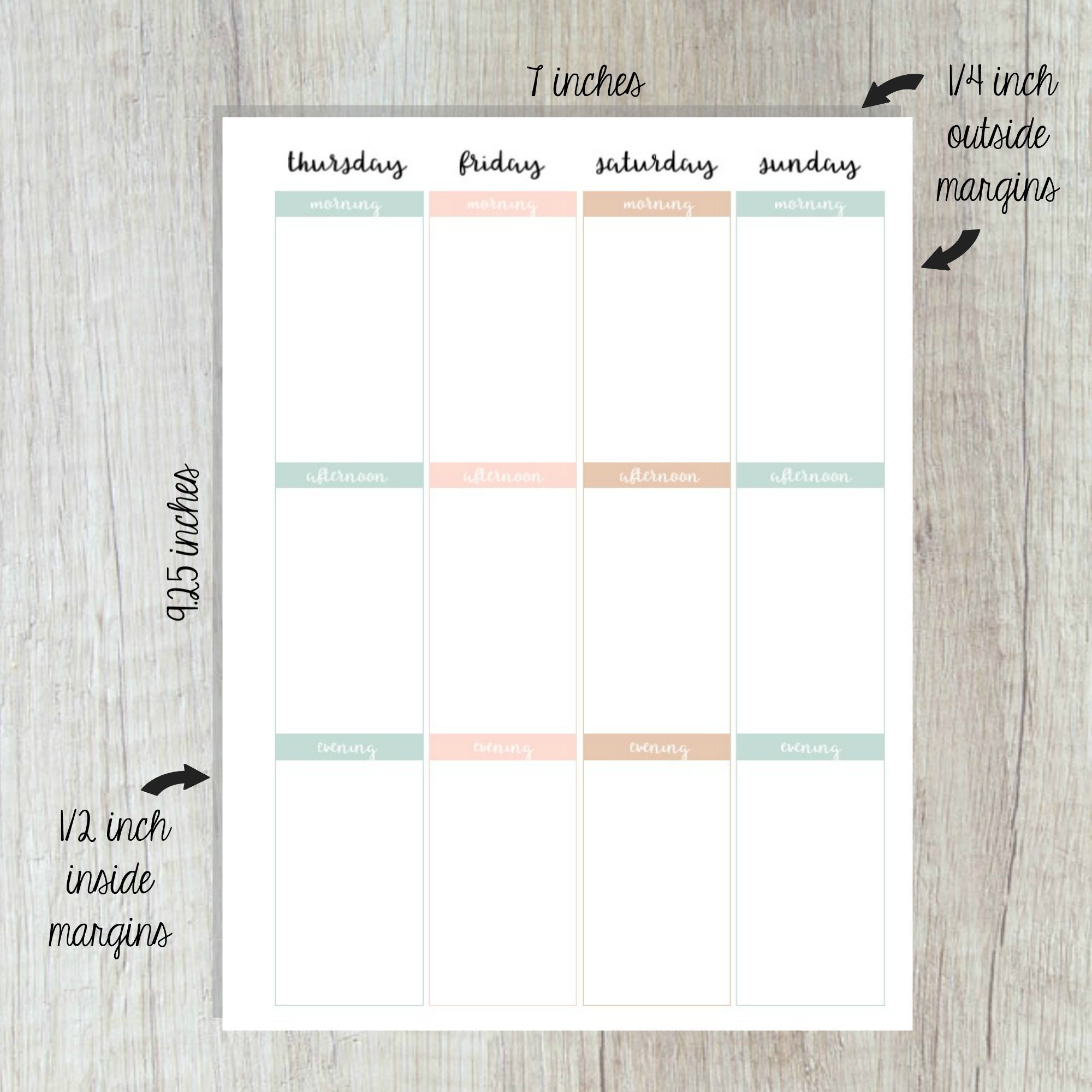 Happy Planner Printable, Happy Planner Insert, Happy Planner Classic ...