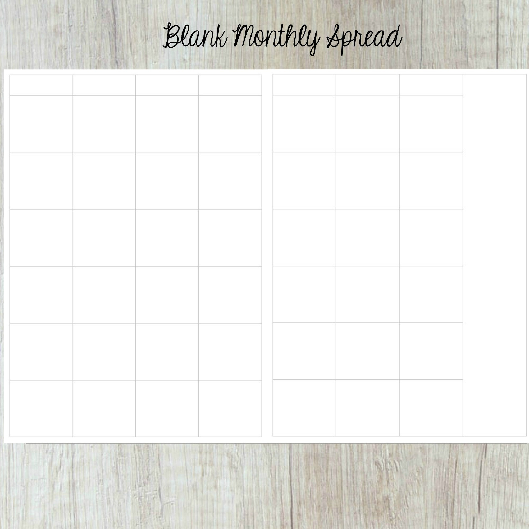 B6 Insert, B6 Planner, B6 Printable, Travelers Notebook, Print Pression ...